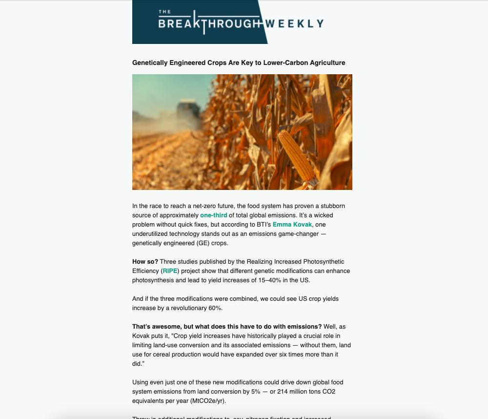 The Breakthrough Weekly | The Breakthrough Institute