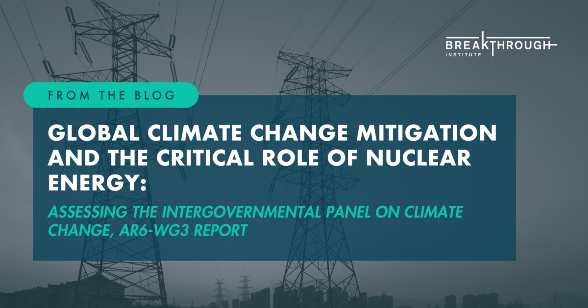 Global Climate Change Mitigation and the… | The Breakthrough Institute