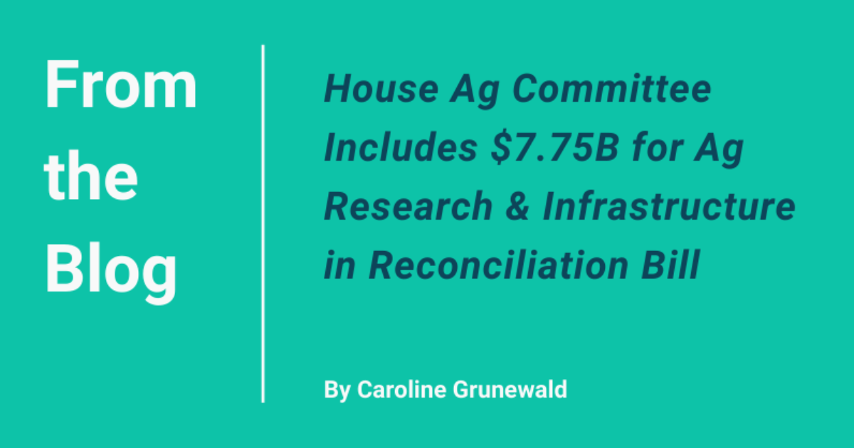 House Ag Committee Includes $7.75B… | The Breakthrough Institute