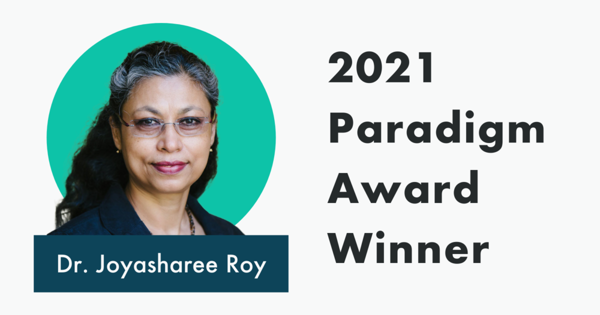 Dr. Joyashree Roy Announced as 2021… | The Breakthrough Institute